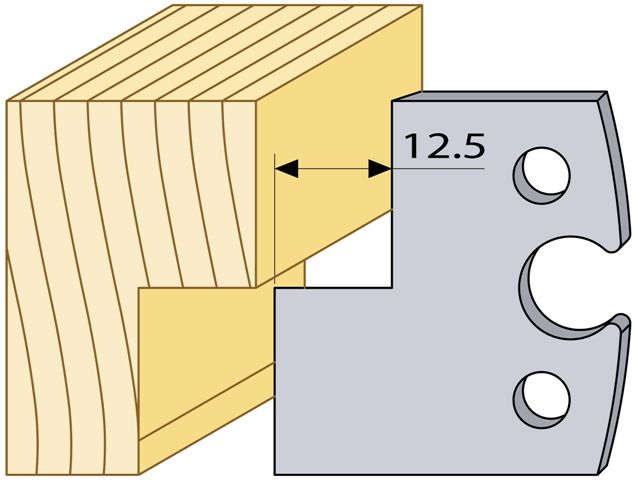 Moulding knife 94615 HSS | LOGOSOL
