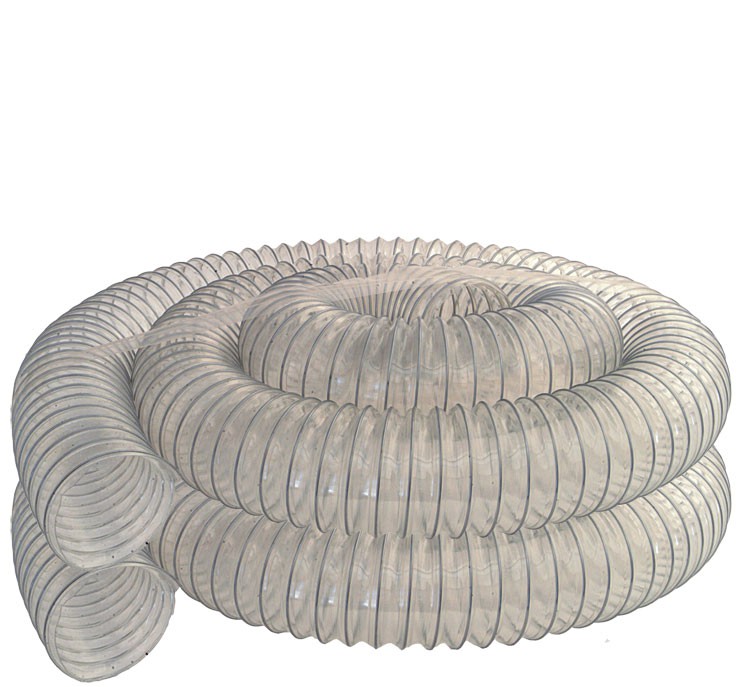 Chip Hose, Ø 5" (Ø 125 mm), 19 ft (6 m) | LOGOSOL